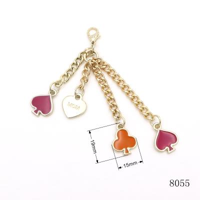 China Poker Suit Enamel Charms Zinc Alloy Epoxy Pendants Logo Tags for DIY Jewelry & Bag Decoration for sale