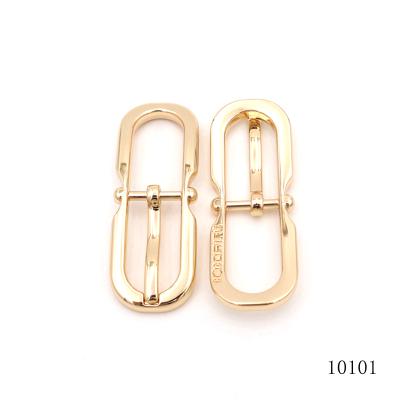China Top Quality Gold Pin Buckle Custom Logo Engraved Pin Buckle For Handbags Hardware Accessories for sale