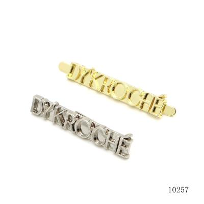 China Quality Metal Brand Logo Nameplate Bag Customized Logo Label Accessories for sale