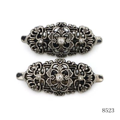 China Unique Design Bag Hardware Metal Logo Label Anti Silver Plating 3D Hollow Out Metal Tag Plate for sale
