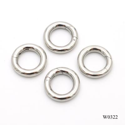 China 15mm Stainless Steel Round Wire Spring Ring for Handbag Hardware for sale