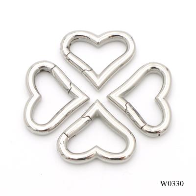 China 20mm Heart Shaped Stainless Steel Spring Ring 3.0mm Wire for Handbag & Jewelry for sale