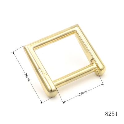 China Custom Logo Metal D Ring 25mm Adjust Buckle Bag Hardware Accessories for sale