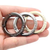 China Custom Metal Spring O Ring 20mm to 50mm Push Gate Ring Bag Accessories OEM for sale