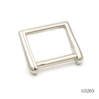 China Bag Metal Buckle Manufacturer 25mm Square Metal D Ring Buckles For Bag Strap for sale