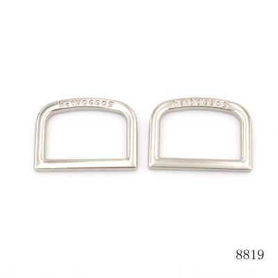China Quality Logo D Ring Buckle Dog Collar Hardness 25mm Strap Adjuster Slider Pet Hardware D Buckle Bag Accessories for sale
