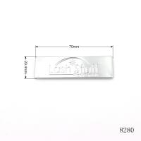 China Bag Name Plate Chrome Rectangle Customized Logo Label Plate with Screw Attach Bag Labels for sale