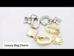 Metal Key Chain Bag Charm