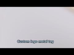 Metal Hollow Logo Tag Charm