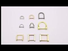Metal Screw D Ring Buckle