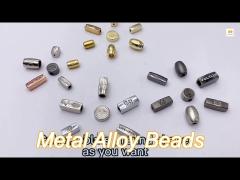 custom logo 11*16mm 3.6g zinc alloy beads for jewelry and bracelet making