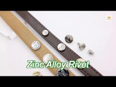 20mm flat zinc alloy metal logo rivet custom leather rivets studs