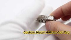 Custom Metal Hollow Out Logo Tag