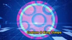 Various designs zinc alloy custom spring o ring clasp