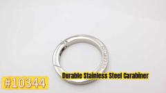 2 inch round carabiner clips custom engrave logo spring o ring -10344
