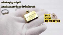 Screw Metal Clip End Keyfob Holder