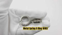 Spring O Ring Nickel Zinc Alloy for Keychains 10183
