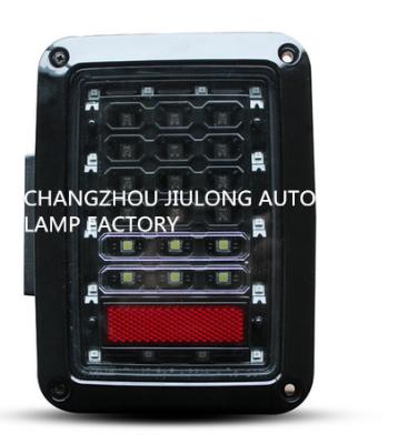 China Automobile spare parts-J e e p Wrangler JK Parts-Tail Lamp LED Red Black for sale