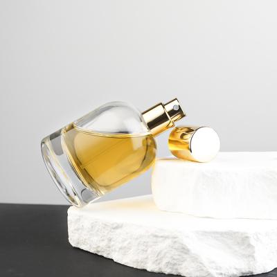 China De ronde Zilveren Douane van het het GlasFlessenglas 50Ml van Parfumombre Geen Morserij Te koop