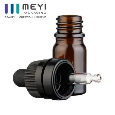 China Round Dropper Glass Bottles For Essential Oils Screen Printing for sale