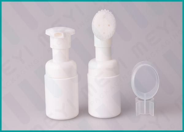30 ML 액체 면도를 위한 솔 머리를 가진 둥근 백색 거품 비누 펌프 병