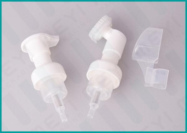 30 ML 액체 면도를 위한 솔 머리를 가진 둥근 백색 거품 비누 펌프 병