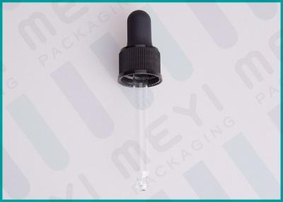 China Essential Oil Bottle Dropper 18/410 Totally Plastic Ribbed Dropper for sale