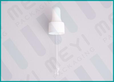 China Essential Oil Bottle Dropper 18/410 Totally Plastic Ribbed Dropper for sale