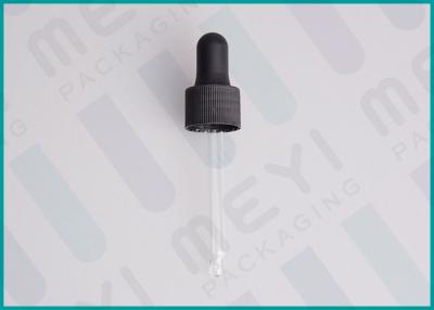 China Essential Oil Bottle Dropper 18/410 Totally Plastic Ribbed Dropper for sale