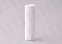 China 4.5g White PP Oval Shape Empty Lipstick Tubes With Silkscreen Printing for sale