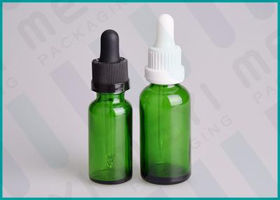 China Green Glass Dropper Bottles , 10ml 20ml 30ml E-Liquid Dropper Bottle  for sale
