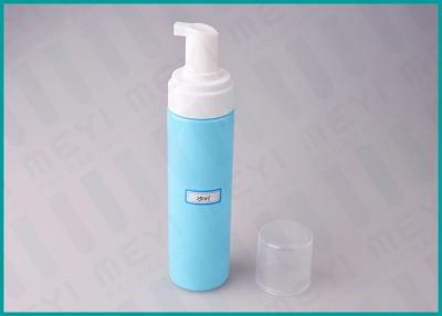 China 250 ML Blue PET Cosmetic Pump Bottle / Liquid Pump Bottle With 43 mm Pump Head for sale