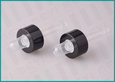 China 20/400 ABS Glossy Black Sheathed Dropper With TPE Monprene Teat For Serum Bottle for sale