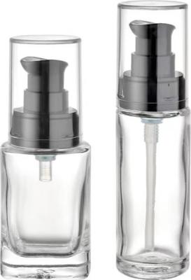 China 0.23 /-0.02ml Output Cosmetic Pump Bottle With Shoulder Sleeve And PP Cap Material for sale