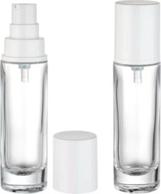 China PP Cap Glass Cosmetic Pump Bottle For 20/410 20mm 18mm Glass Bottle for sale