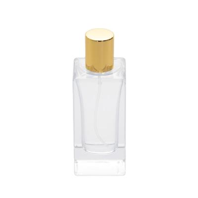 China 100ml Clear Glass Perfume Bottle with Magnetic Cap for sale