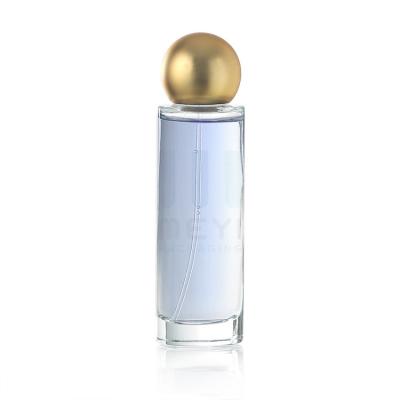 China 50ml Round Glass Perfume Bottle with Round Plastic Perfume Cap for sale