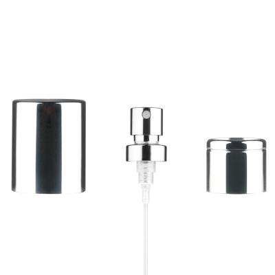 China Shiny Black Aluminum Perfume Cap with Click-on Effect for FEA 15mm Crimp Pump and 17.2mm Collar for sale