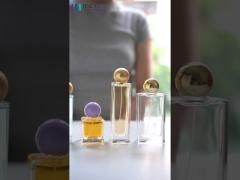 Lightweight Perfume Bottle Caps In Gold Aluminum Color With Crimp Version Neck Finish
