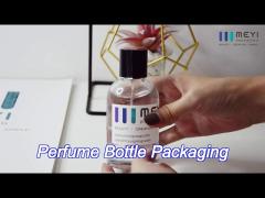 perfume 100ml frosted glass spray bottle jar gold silver
