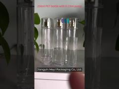 high quality 250ml pet perfume bottle fea 20mm with gold cap