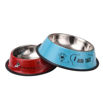 Cina Multi ciotola 6.4cm dell'alimentatore dell'animale domestico di colore 2200ml nessuna ciotola del cane di caduta in vendita