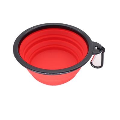 China Bacia dobrável dobrável do cão da bacia 66g da água do cão 450ml com base de borracha à venda
