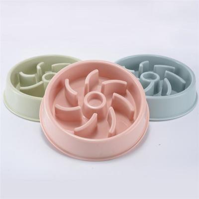 Cina Cuneo che impedisce la ciotola lenta del cucciolo dell'alimentatore del ftalato del PVC della ciotola del cane di rallentamento in vendita