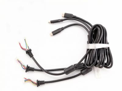China Type-C Male Connector Waterproof Cable with Tail Gland, Multi-core Terminal Wire for sale