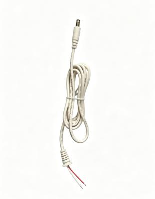 China 5.5×2.1mm DC Power Extension Cable With Stripped Tinned Bare Leads for sale
