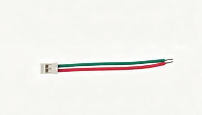 China 2P Male Connector Pigtail, Red & Green, Tinned Ends for sale