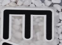 China Custom 2 Color Silicone Rubber Patch with Transparent Toothbrush Print for Garments Bags Eco Friendly for sale