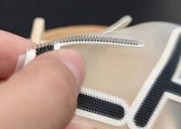 China Custom 2 Color Silicone Rubber Patch with Transparent Toothbrush Print for Garments Bags Eco Friendly for sale
