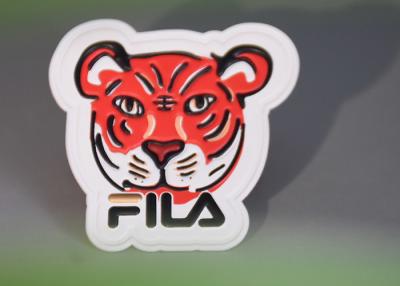 China Garments Degradable TPU Embossed Custom Logo Label With 5 Colours for sale